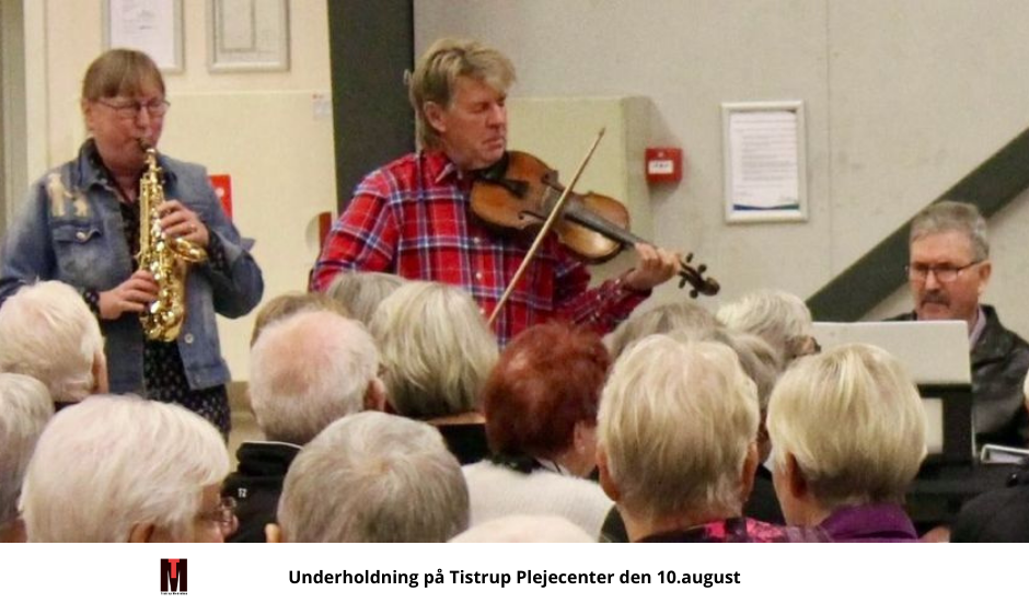 Hans Verner Frandsen underholder på Tistrup Plejehjem