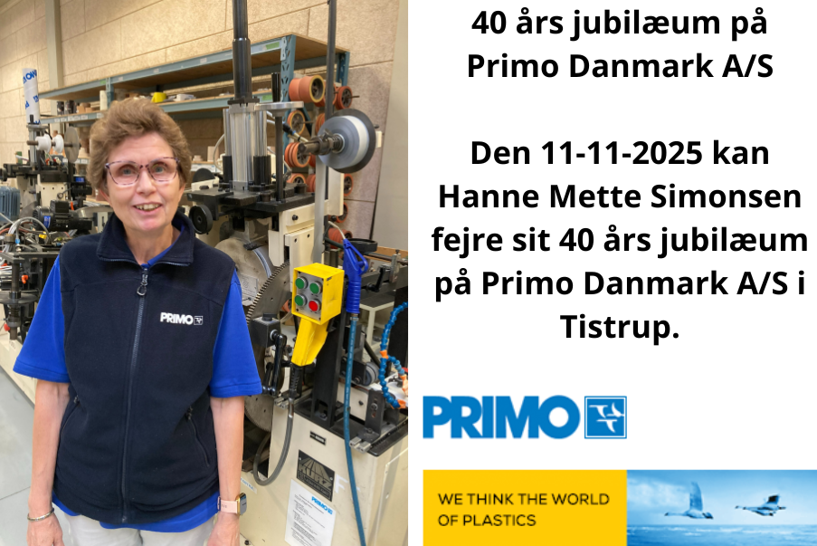 40 års jubilæum på Primo Danmark